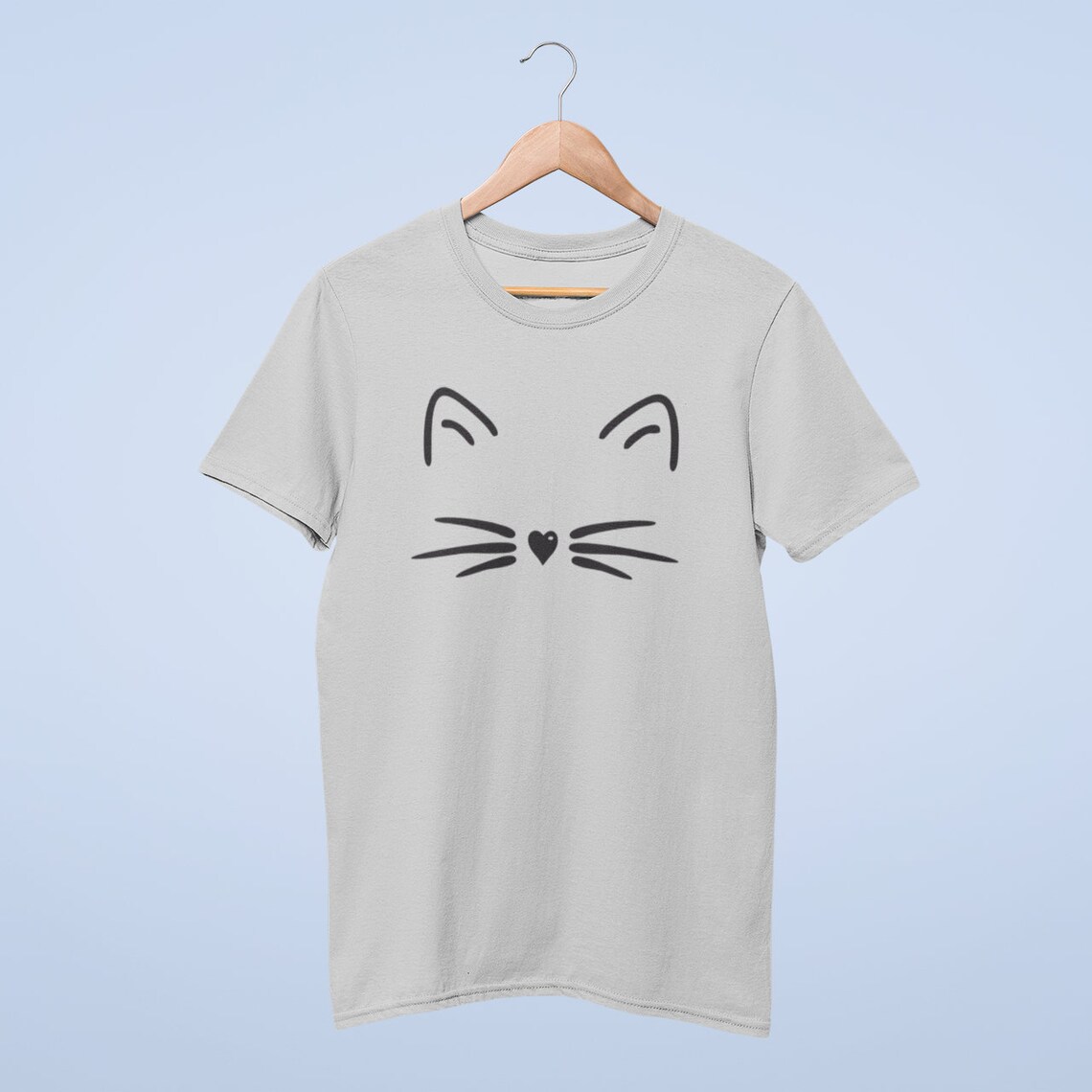 Cat Ears Tshirt / Cat T Shirt Design, Tshirt for Partner, Cat Dad Cat ...