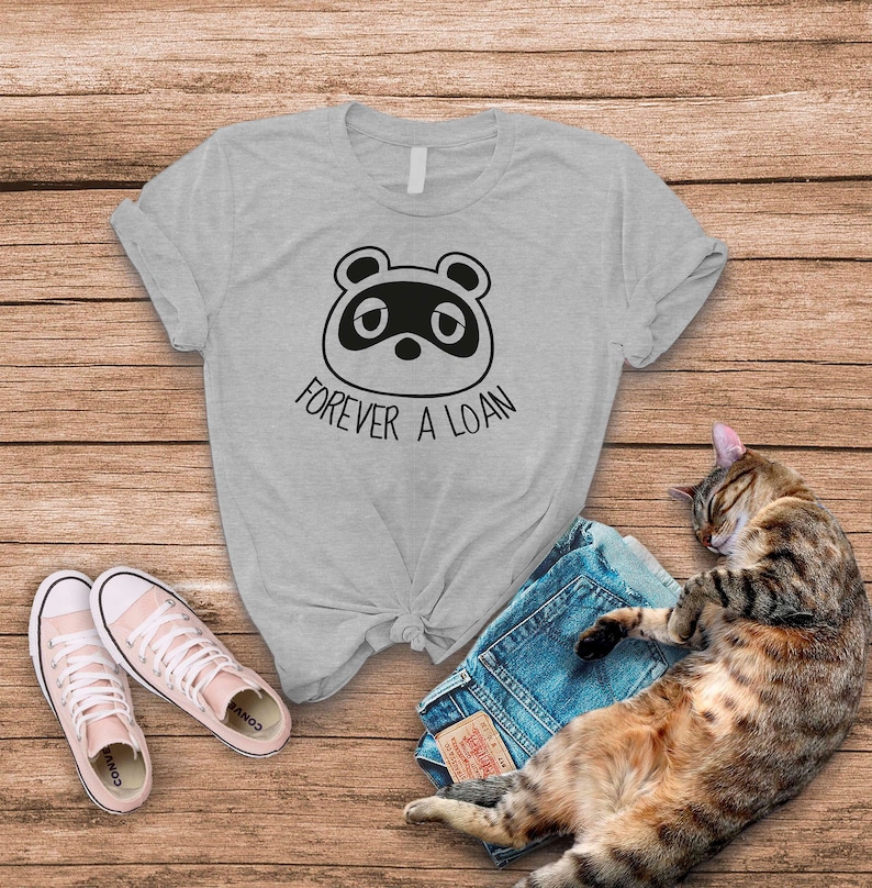 Tom Nook Tshirt / Inspired Tom Nook Forever A Loan Shirt Tom - Etsy
