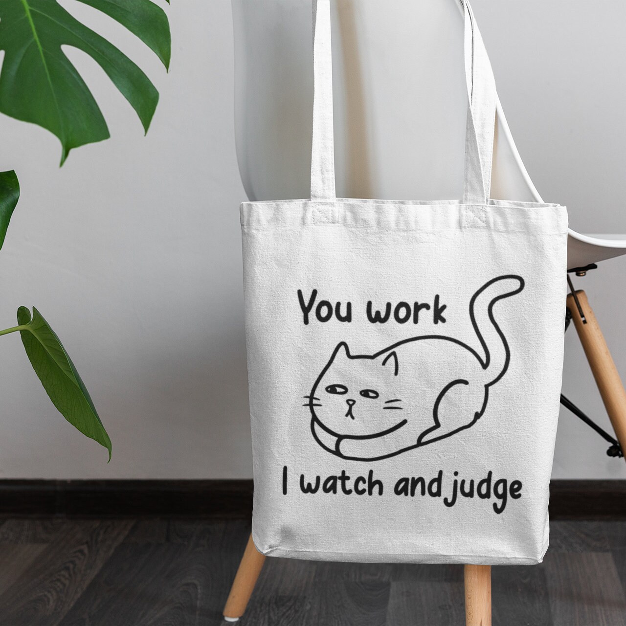 You Work I Judge Tote Bag | Canvas Tote, Self Gift, Birthday Present ...