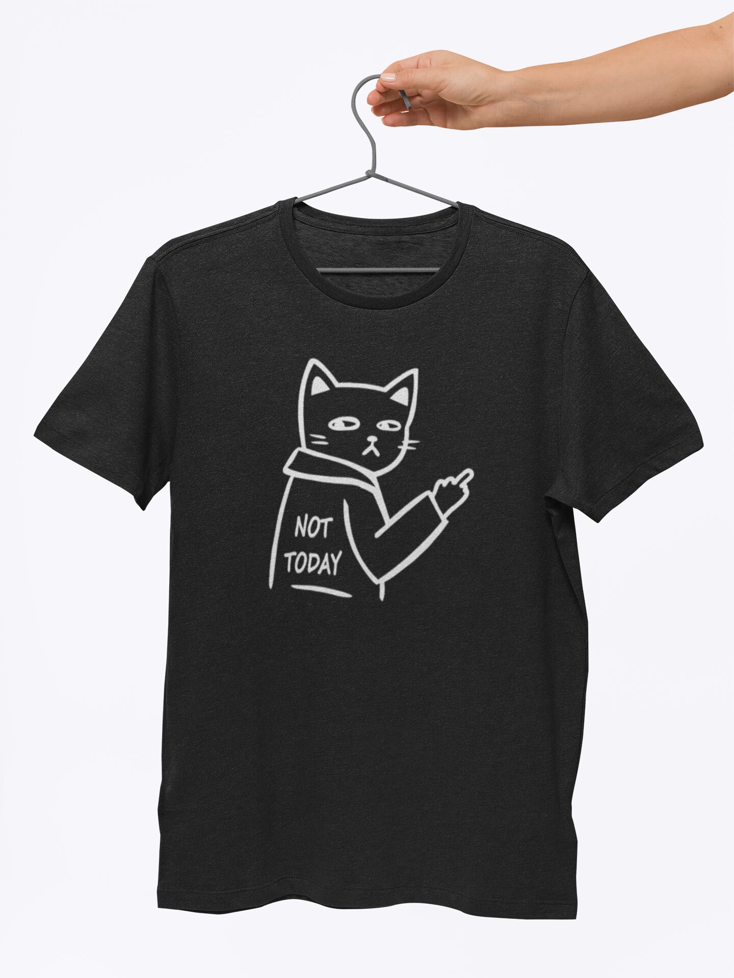 Not Today T-Shirt / Swearing Cat TShirt Funny Rude Gift | Etsy