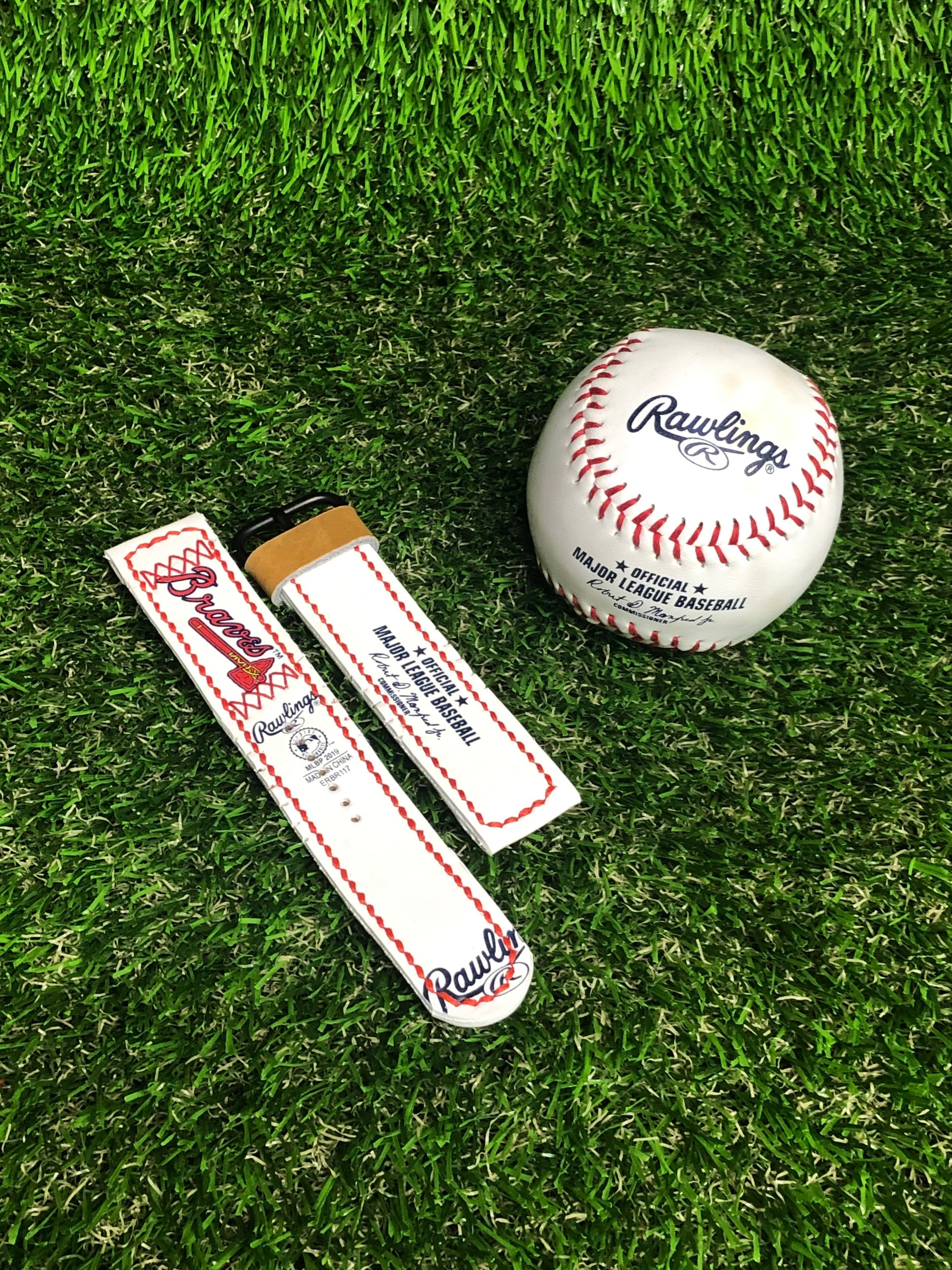 Handcrafted Atlanta Braves Baseball Watch Band | Etsy