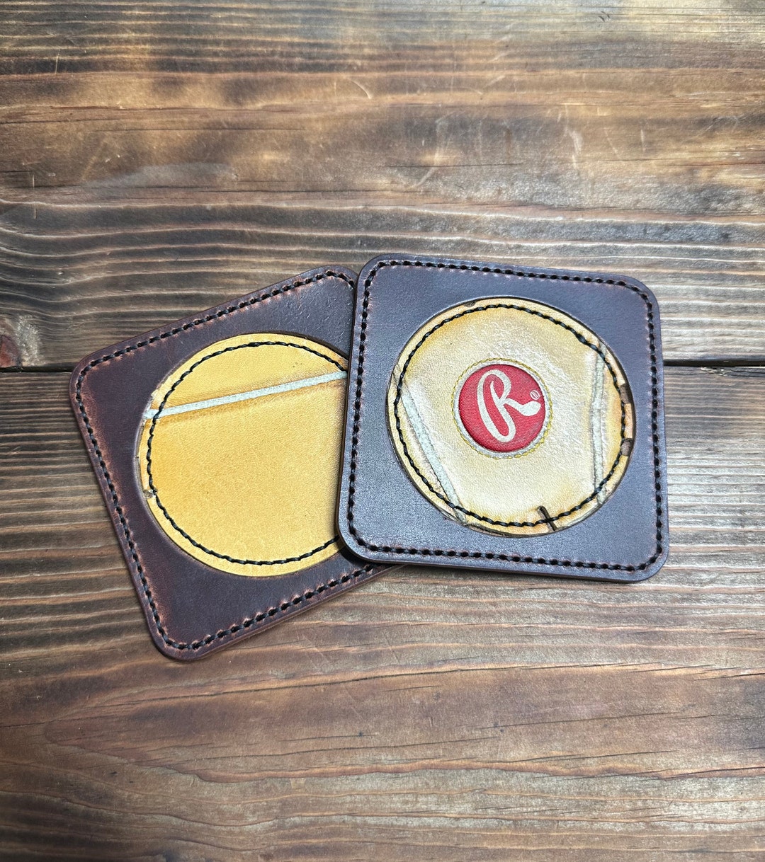 Handcrafted Rawlings Baseball Glove Coaster Set - Etsy