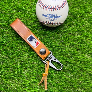 Handcrafted Baseball Glove MLB Patch Key Clip Keychain - Etsy