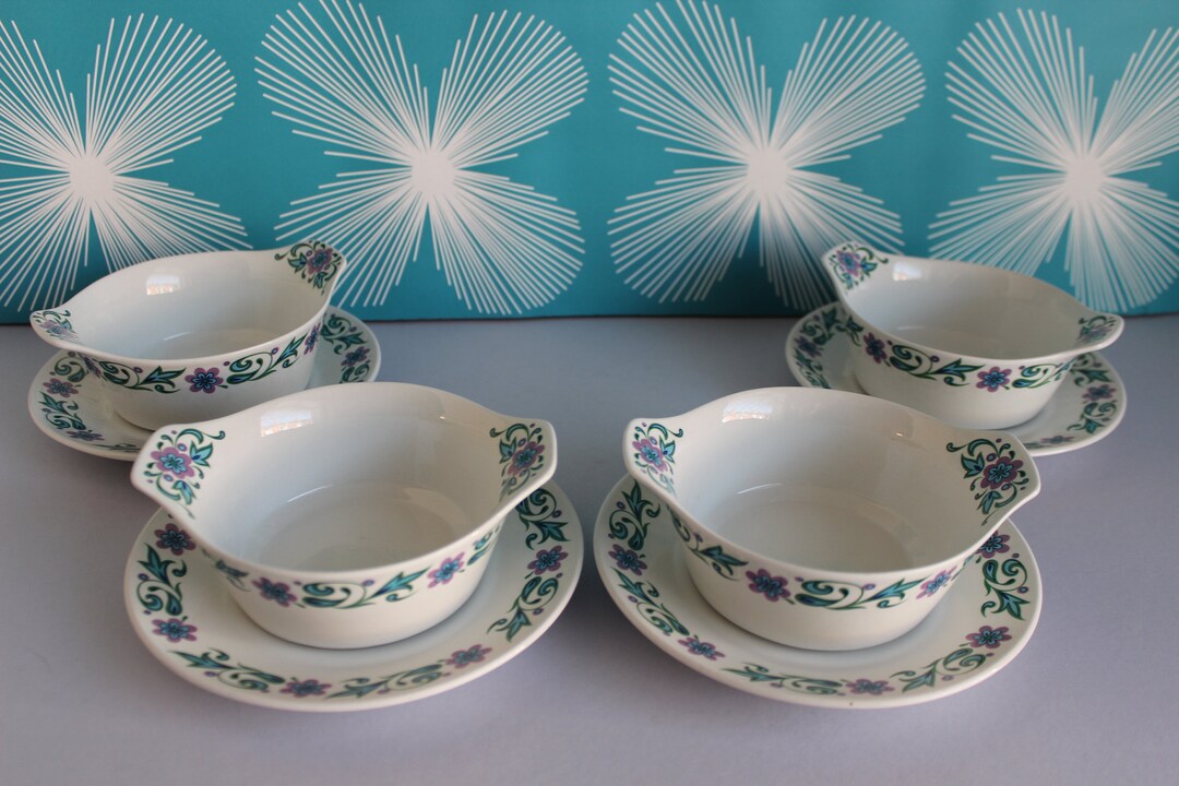 Vintage 1970s J&G Meakin Studio Purple, Turquoise and Green 'mandalay ...
