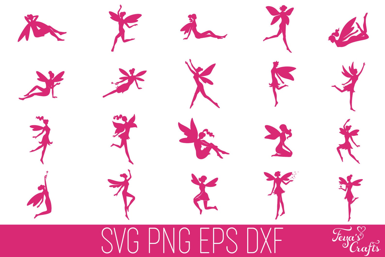 Fairy SVG Bundle Fairies SVG Cricut Fairy Clipart Moon - Etsy