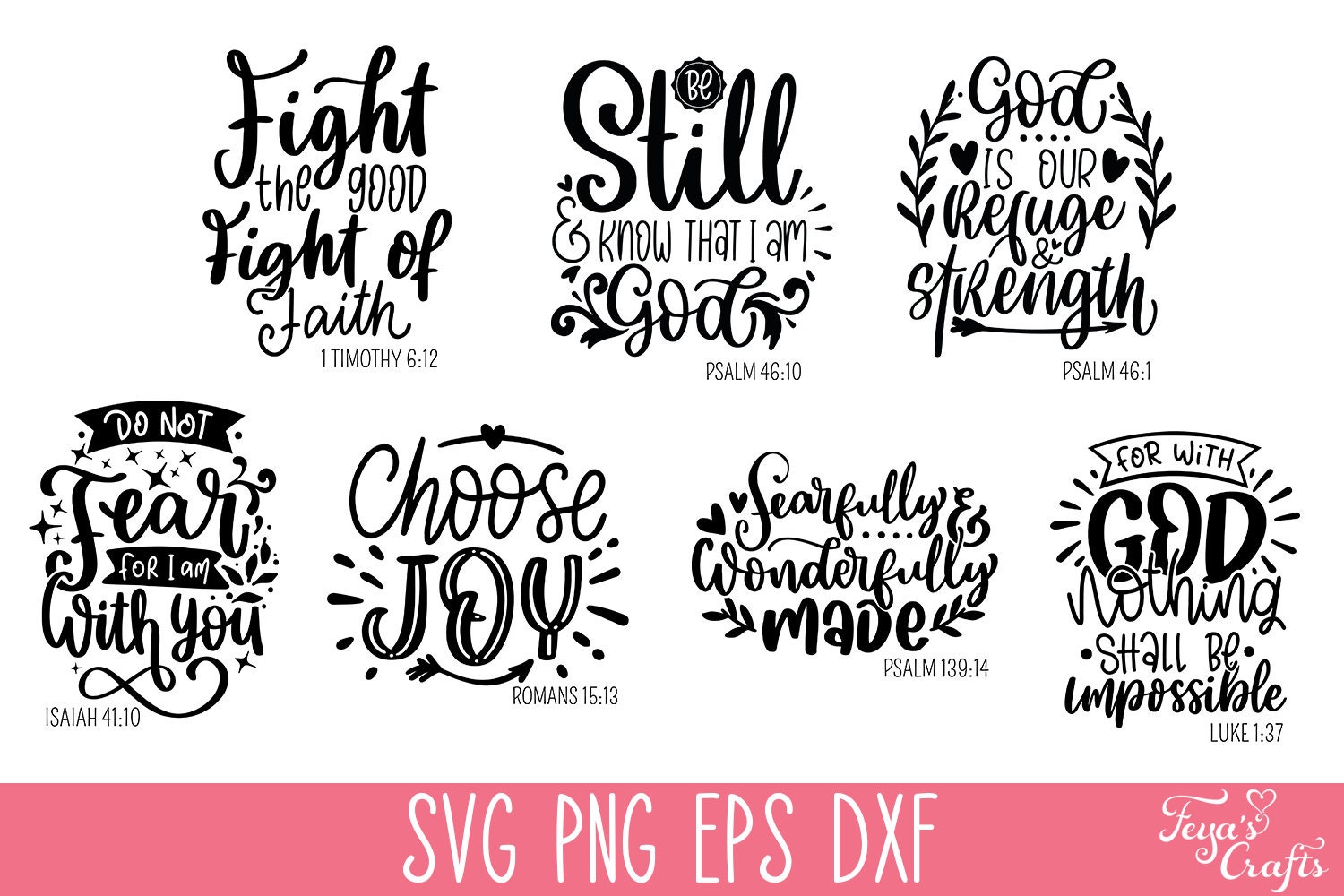 Bible Verse SVG Christian SVG Bundle Scripture Svg Faith - Etsy Singapore
