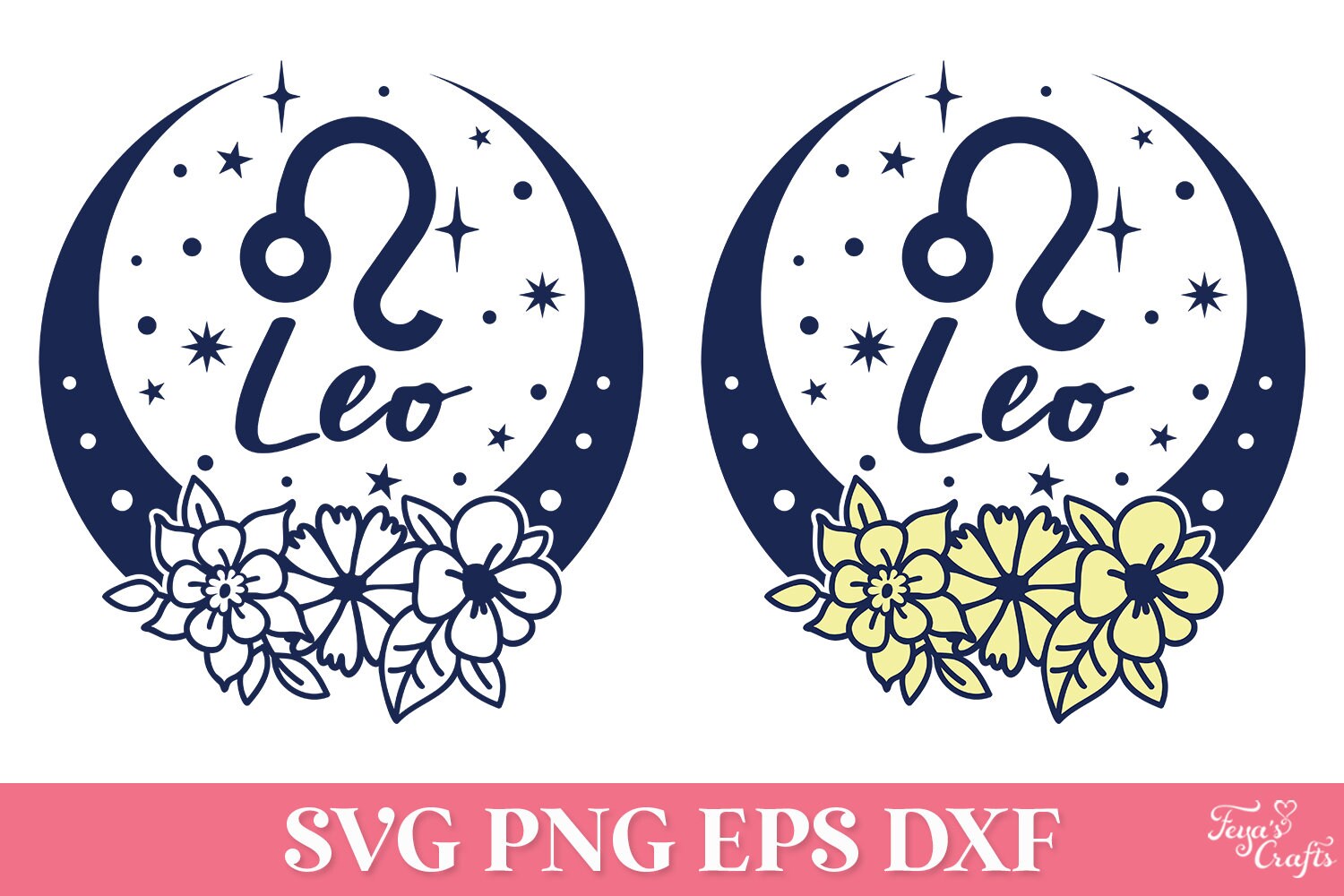 Leo Floral Zodiac Sign SVG, Zodiac Tumbler Design SVG, Leo Astrology ...