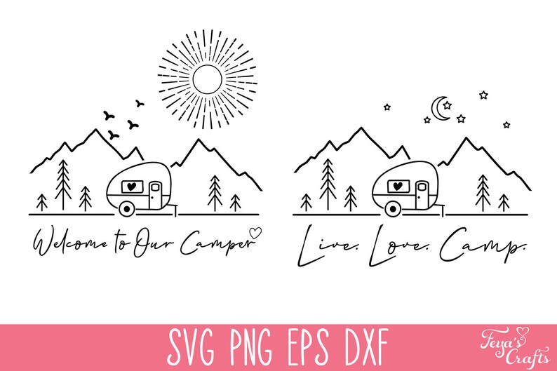 Camping Svg Bundle Camping Quotes Svg Cricut Happy Camper Etsy
