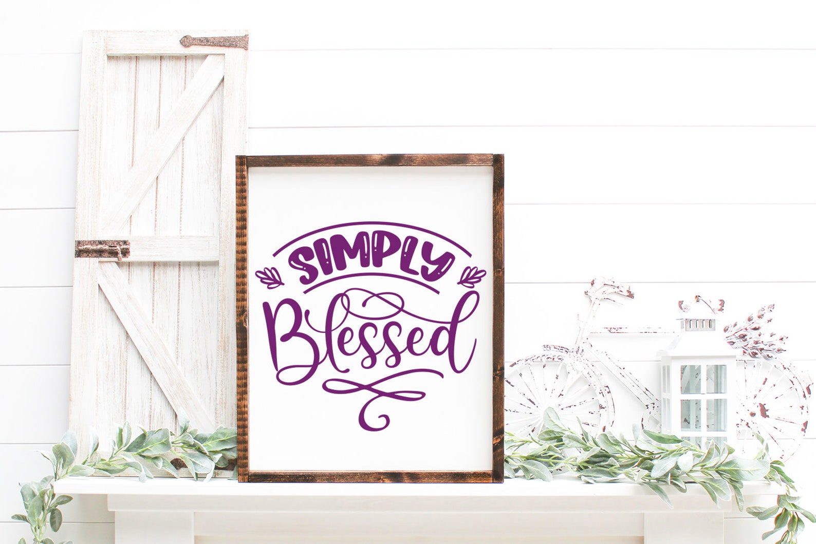 Simply Blessed Svg Cut File Simply Blessed Svg Cricut Etsy