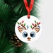 Boy Reindeer Face SVG File, Christmas Reindeer Face, Boy Reindeer Cut ...