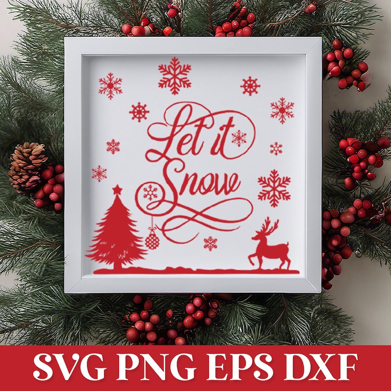 Let It Snow Png - Etsy
