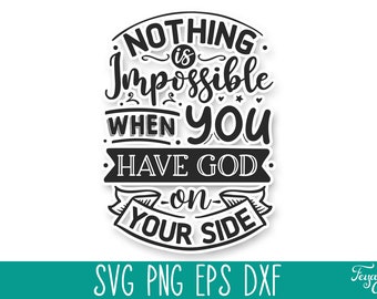 Nothing is Impossible Svg - Etsy