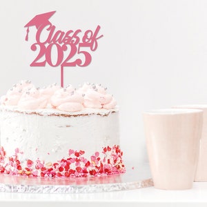Class of 2025 SVG Cake Topper, 2025 Graduation Cake Topper SVG, Senior ...