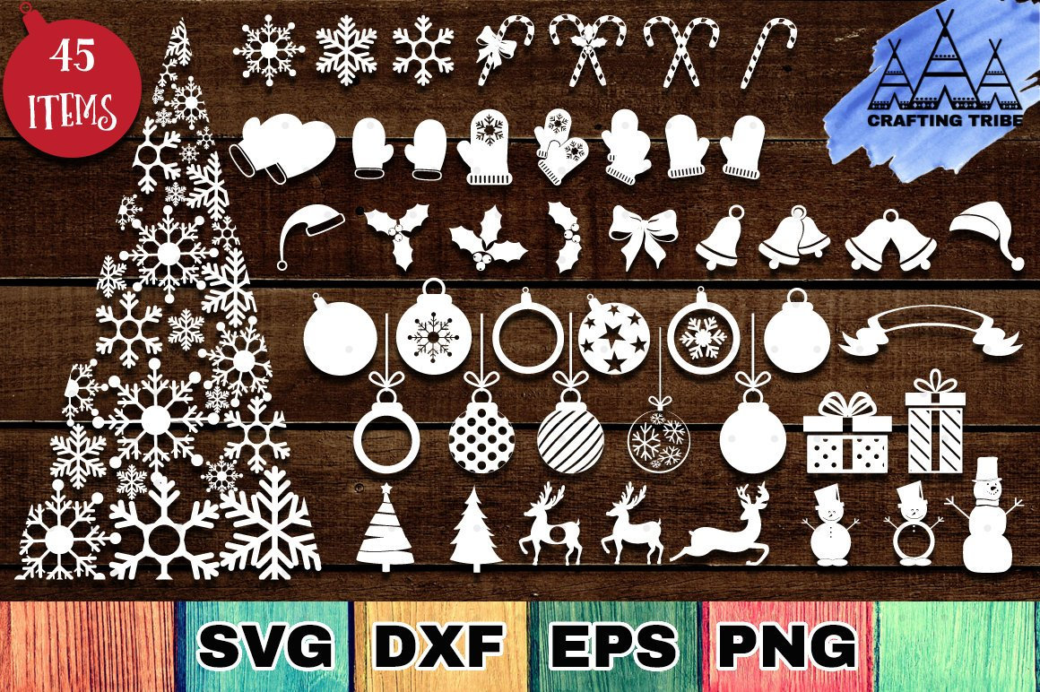 Christmas SVG Bundle, Christmas Bundle Cricut, Snowflakes SVG ...