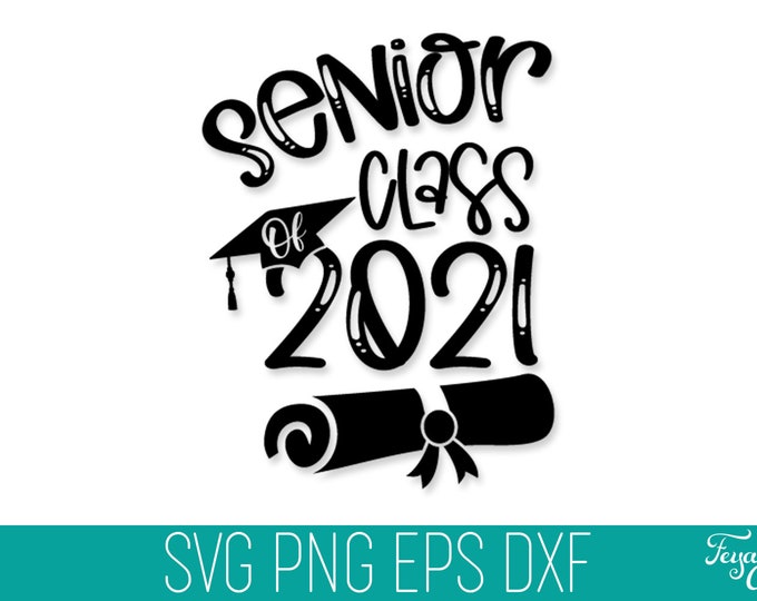 Class of 2021 Svg File, Split Monogram Svg Design, Graduation Svg ...