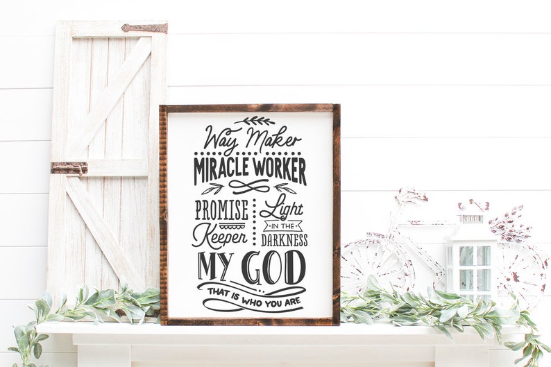 Waymaker Miracle Worker SVG, Waymaker SVG Cut File, Way Maker Cricut ...