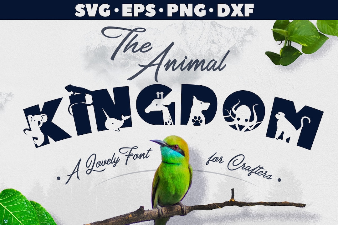 Animal SVG Alphabet. Wildlife SVG Alphabet. Safari SVG Alphabet. Animal ...