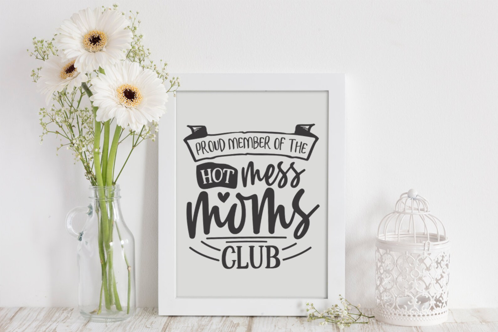 Proud Member of the Hot Mess Moms Club SVG, Funny Mom Svg, Sarcastic ...