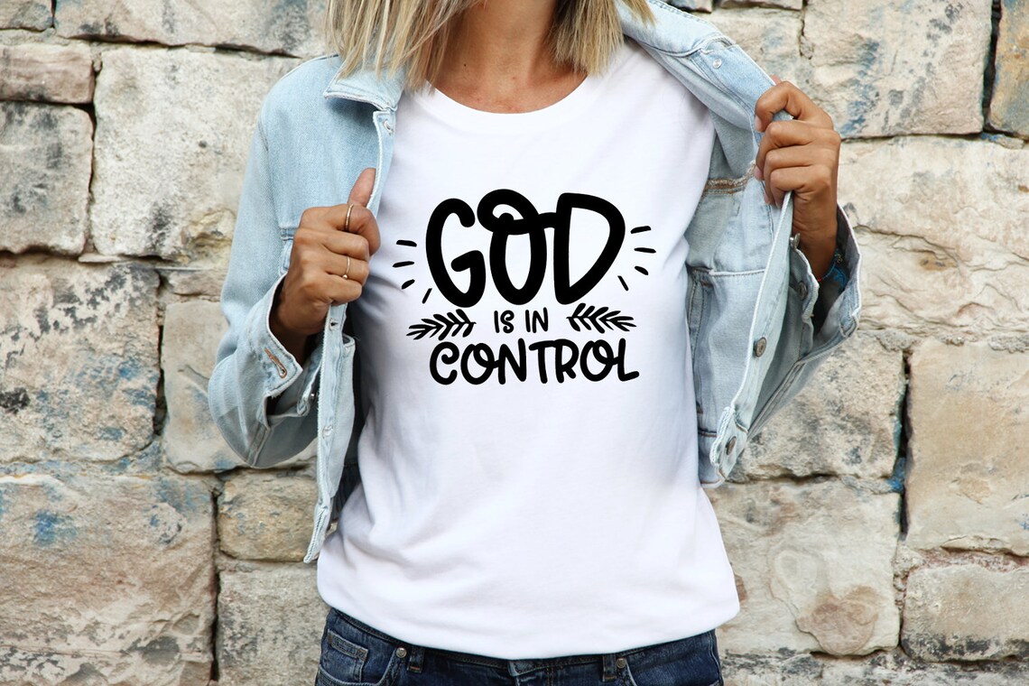 God is in Control SVG Cut File, God SVG Quote, God Cut File, God Cricut ...