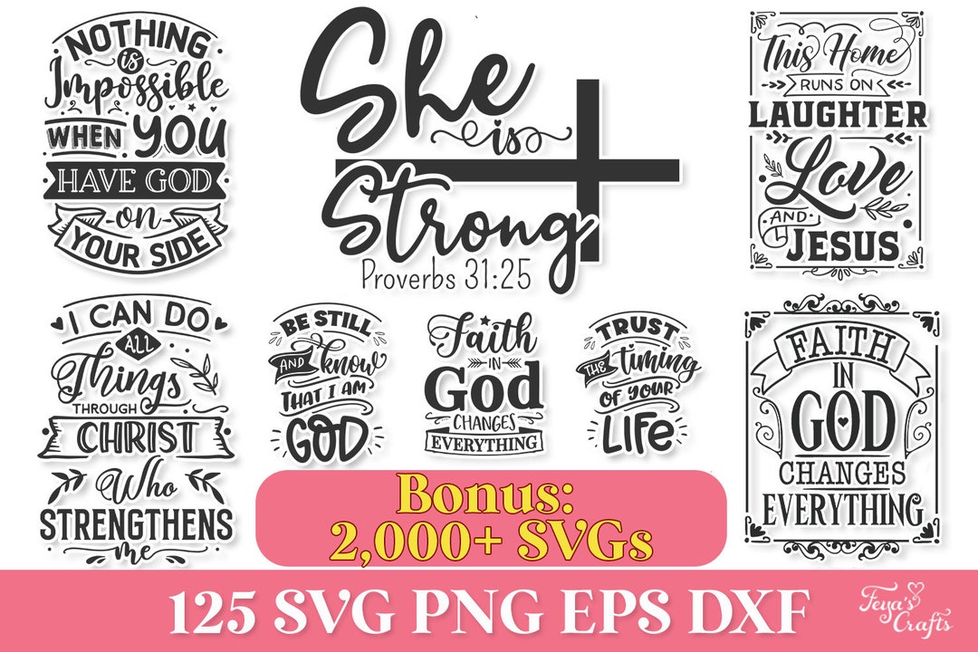 Bible Verse SVG, Christian SVG, God SVG, Religious Svg, Motivational ...