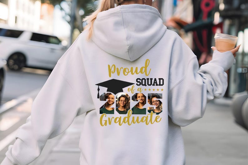 Proud Mom of 2025 Graduate SVG With Picture, Proud Family 2025 Graduate ...
