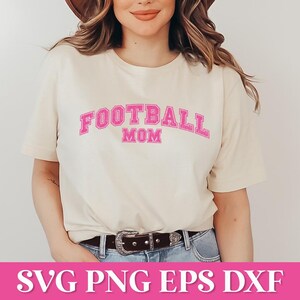 Football Mom SVG, Grunge Football Mom SVG Shirt, Football Mom Arched ...