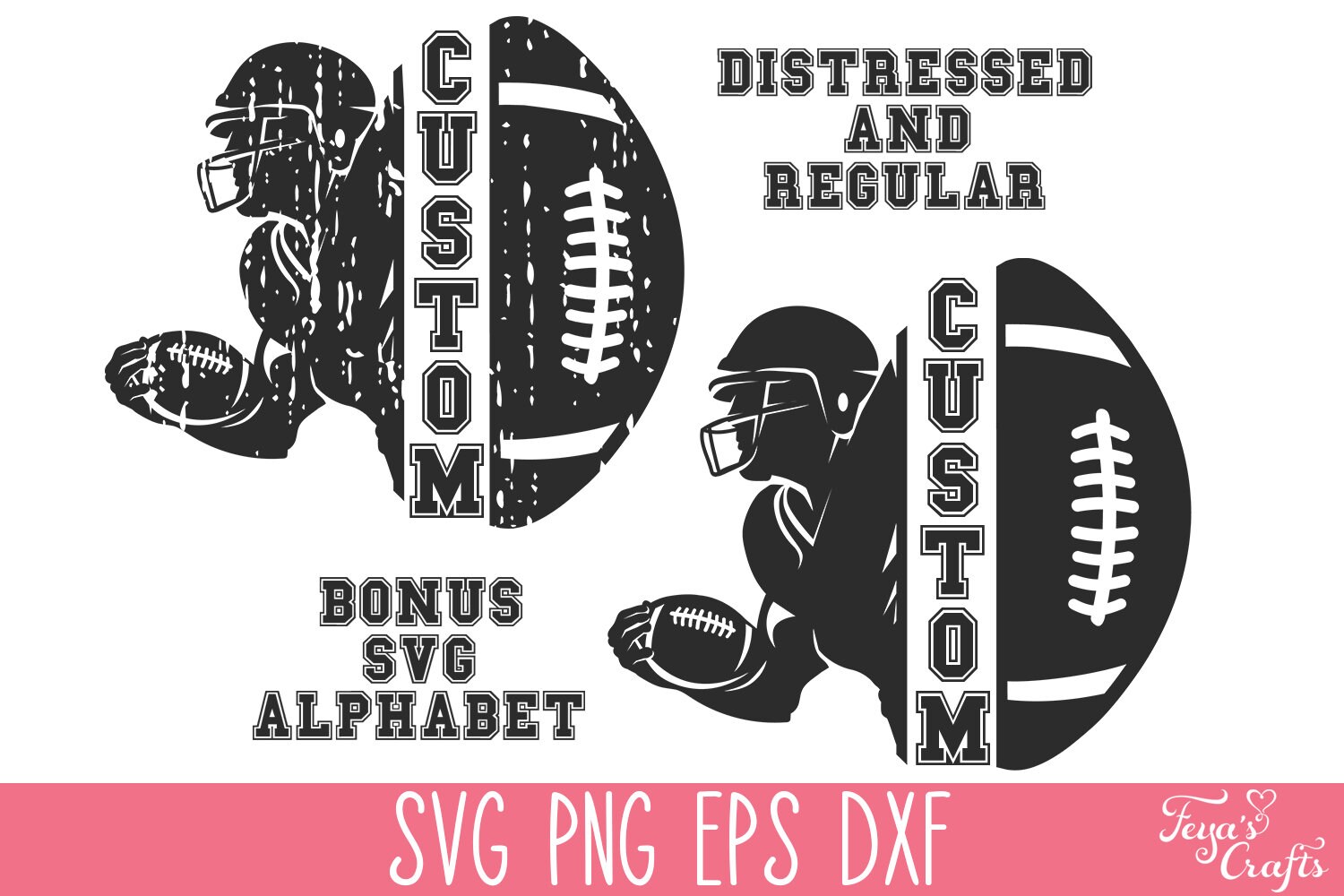 Half Helmet Half Football Svg - Etsy Israel