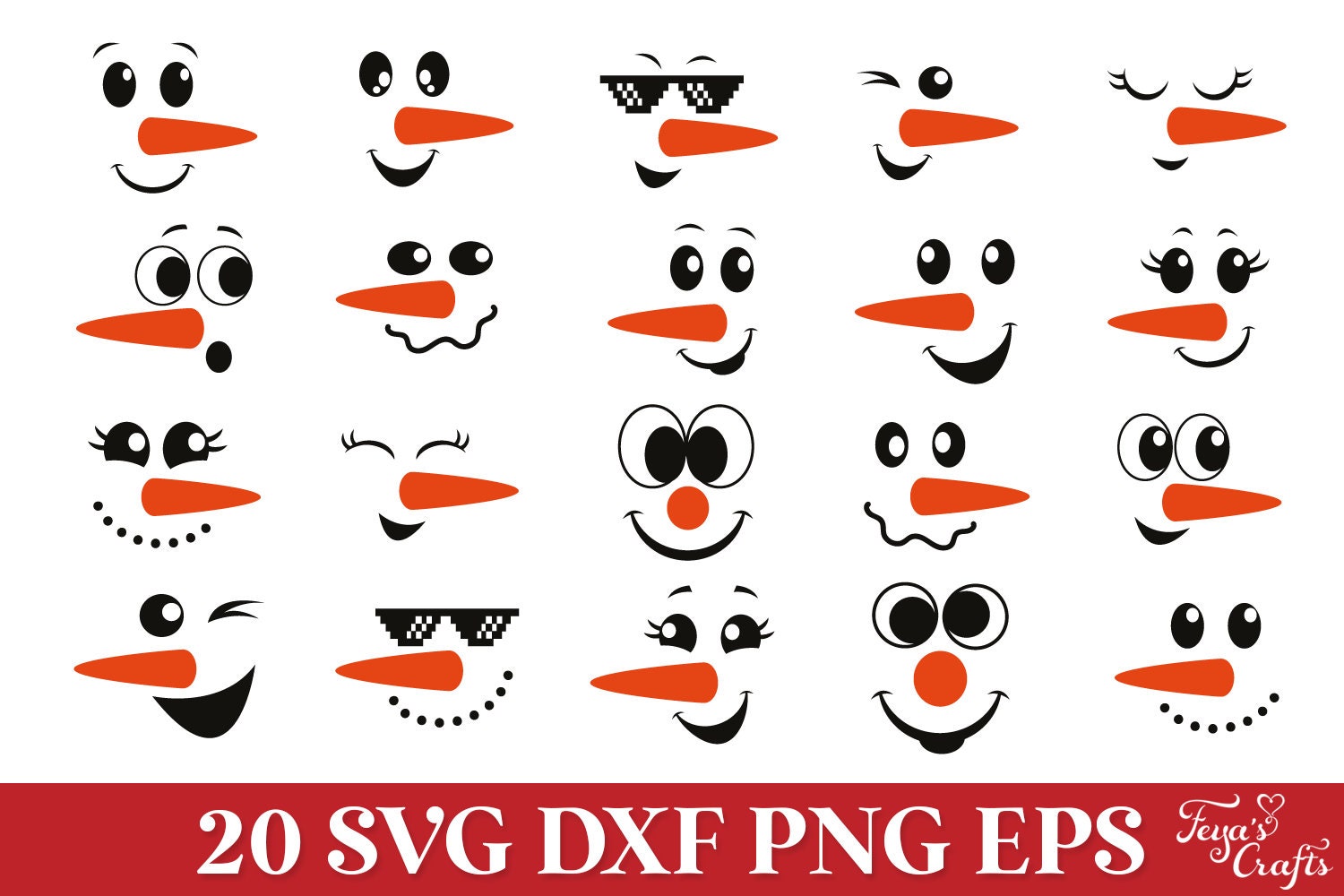 Snowman Face SVG Snowman Ornament SVG Png Christmas Snowman - Etsy