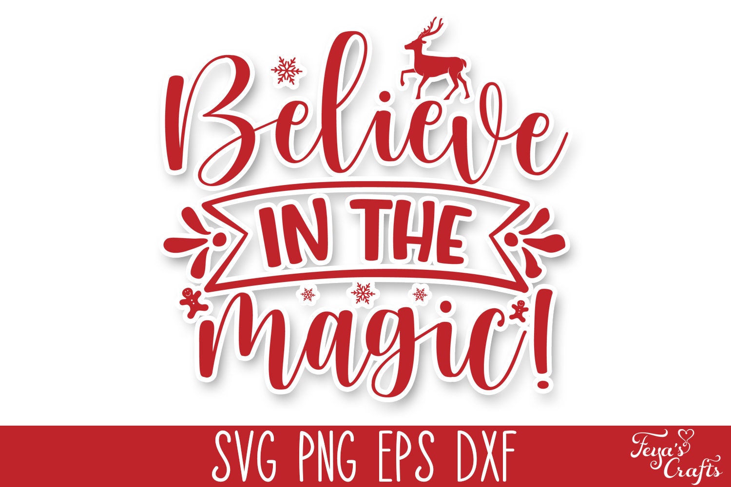 Believe in the Magic of Christmas SVG Cut File Christmas SVG - Etsy
