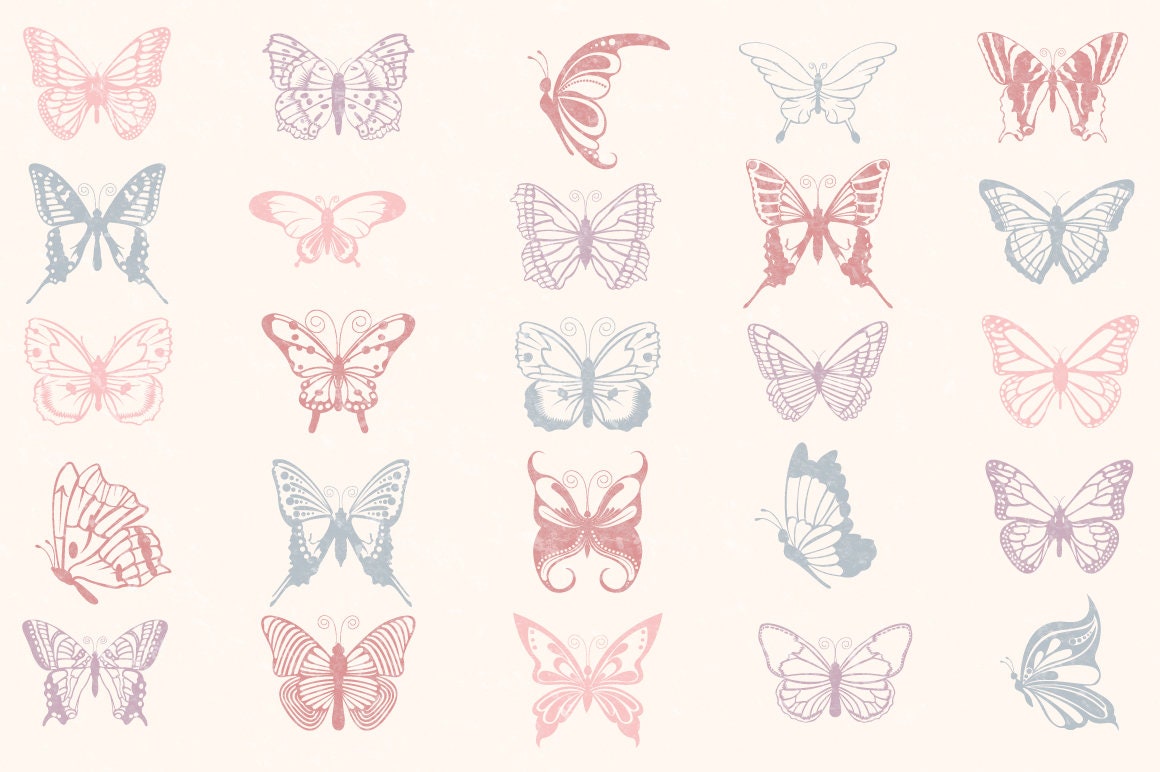 Butterfly SVG Bundle, Monogram Mandala Split Designs (digital Download ...