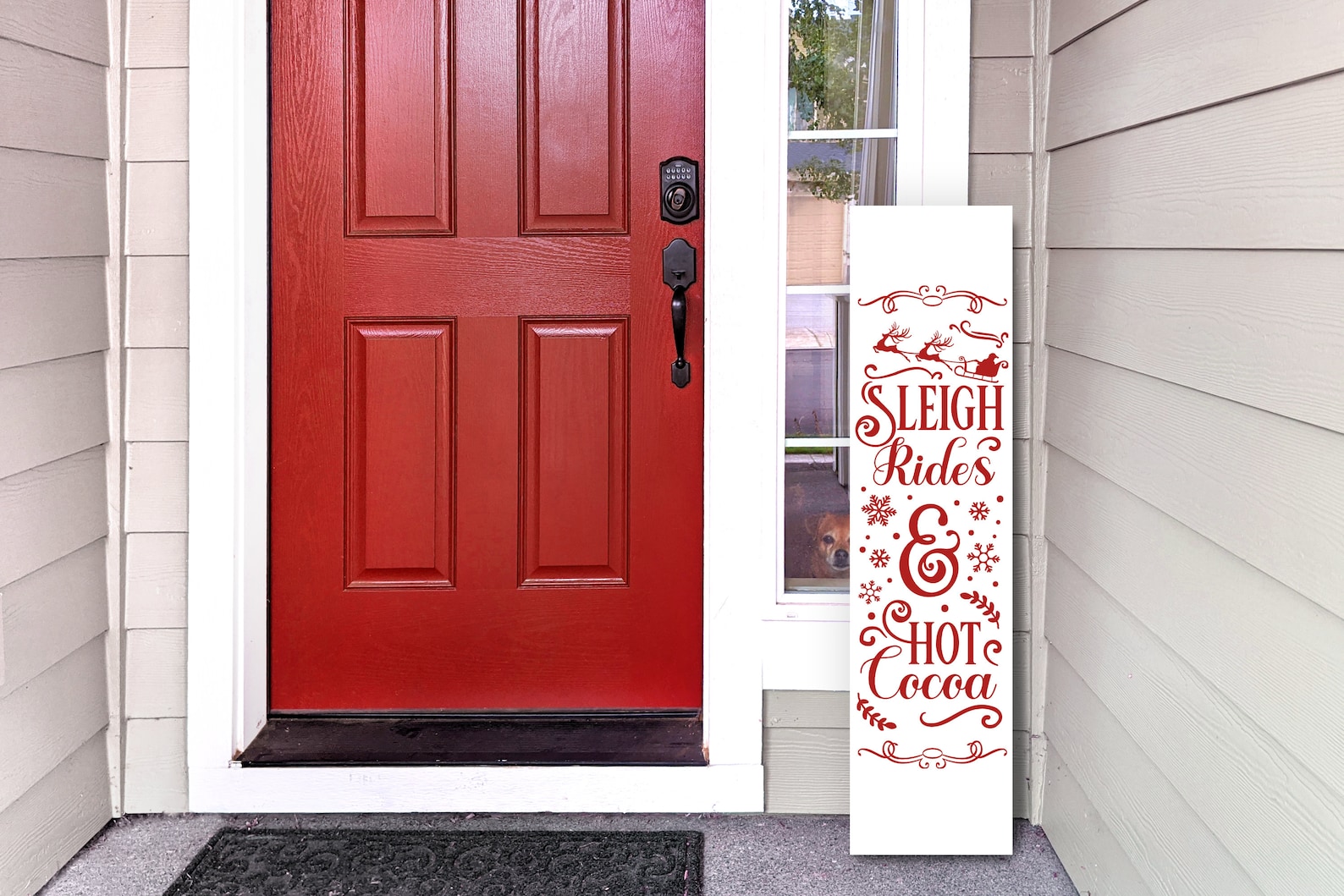 Christmas Porch Signs SVG, Christmas Home Sign SVG, Christmas Vertical ...
