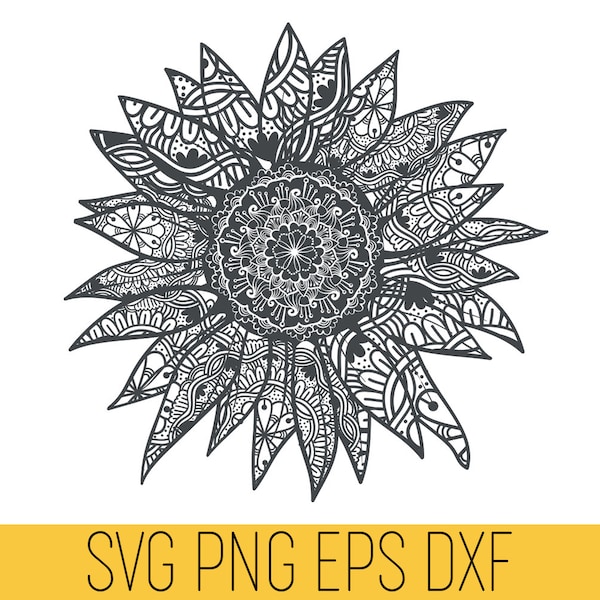 Sunflower Mandala - Etsy