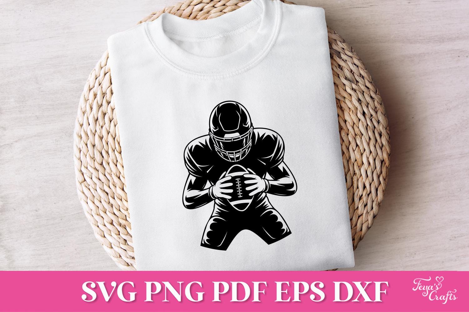 Football Player Silhouette SVG, Football Player PNG, College Football ...