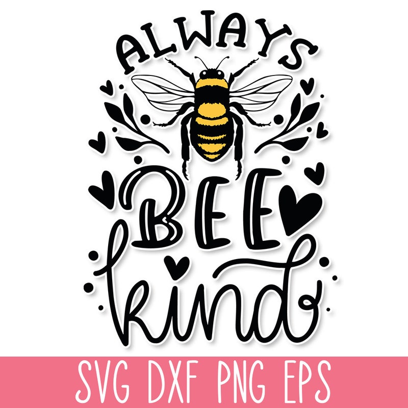 Bee Happy Svg - Etsy
