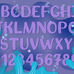 Mermaid Font | Mermaid Scales Font OTF & TTF | Mermaid Monogram ...