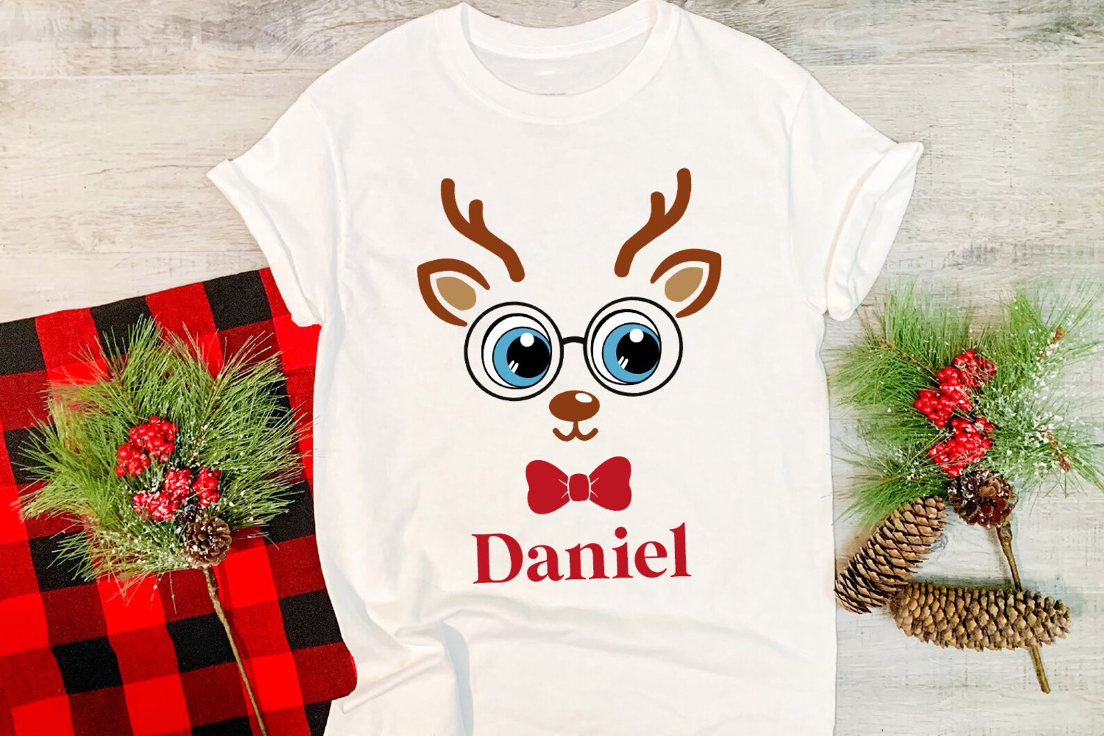 Boy Reindeer Face SVG File, Christmas Reindeer Face, Boy Reindeer Cut ...