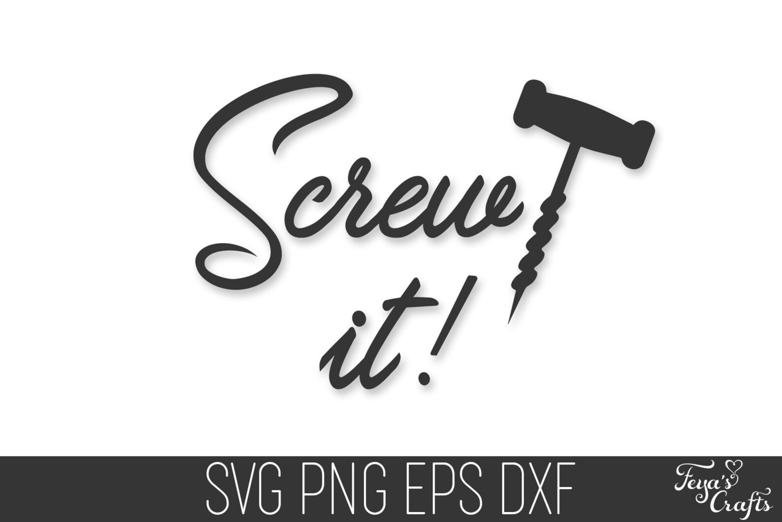 Screw It SVG Funny Wine SVG Cricut Screw It Cricut Drinking - Etsy
