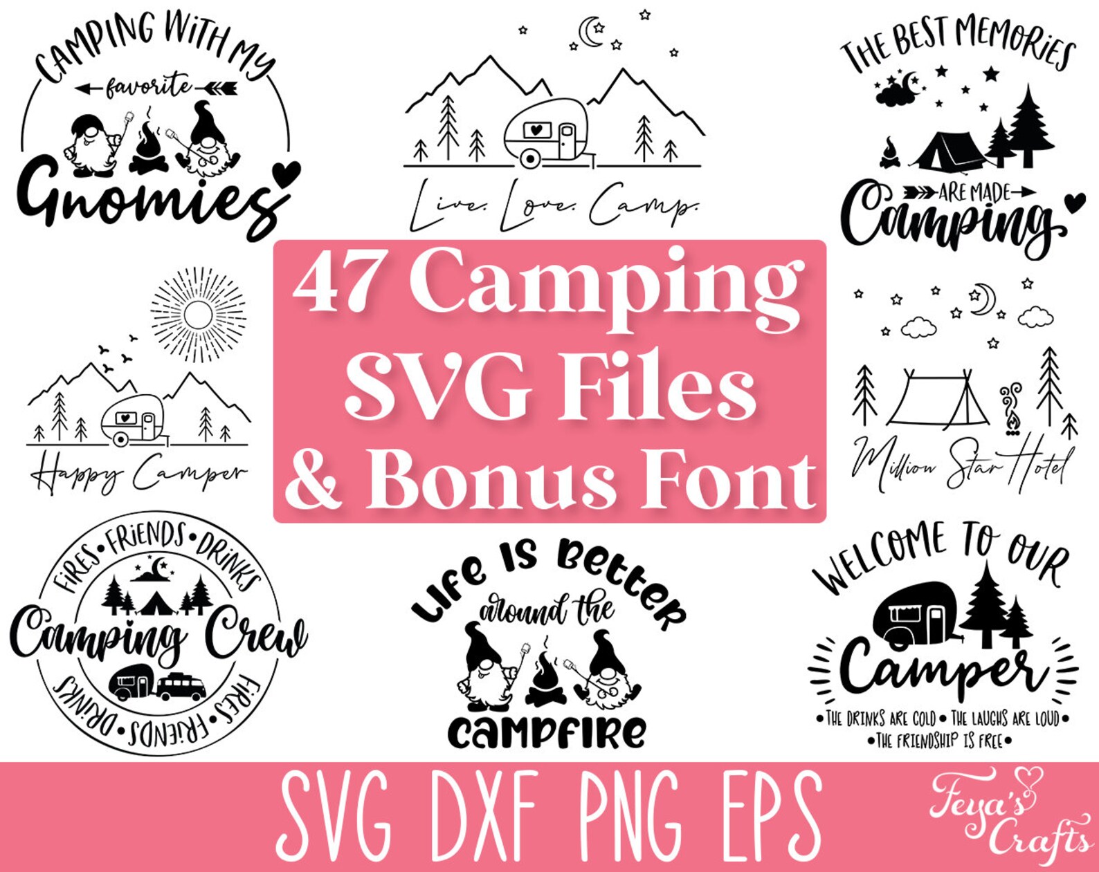 Camping SVG Bundle Camping Crew SVG Camp Life SVG Funny - Etsy