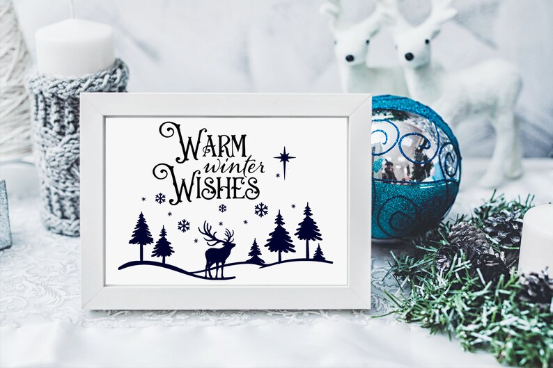 Christmas Scene SVG Png Winter Scene SVG Png Christmas - Etsy