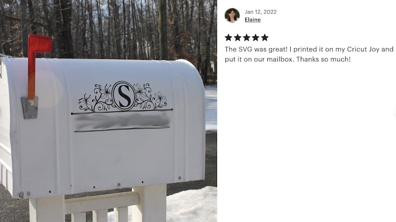 Family Name Monogram Svg Cut File, Mailbox Decal SVG Bundle, Mailbox ...