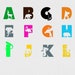 Animal Kingdom Craft Font. Wild Animals Font, Animals Silhouette Font ...