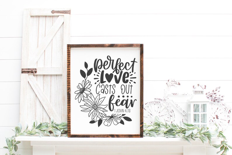 Perfect Love Casts Out Fear SVG Bible Verse SVG Christian - Etsy