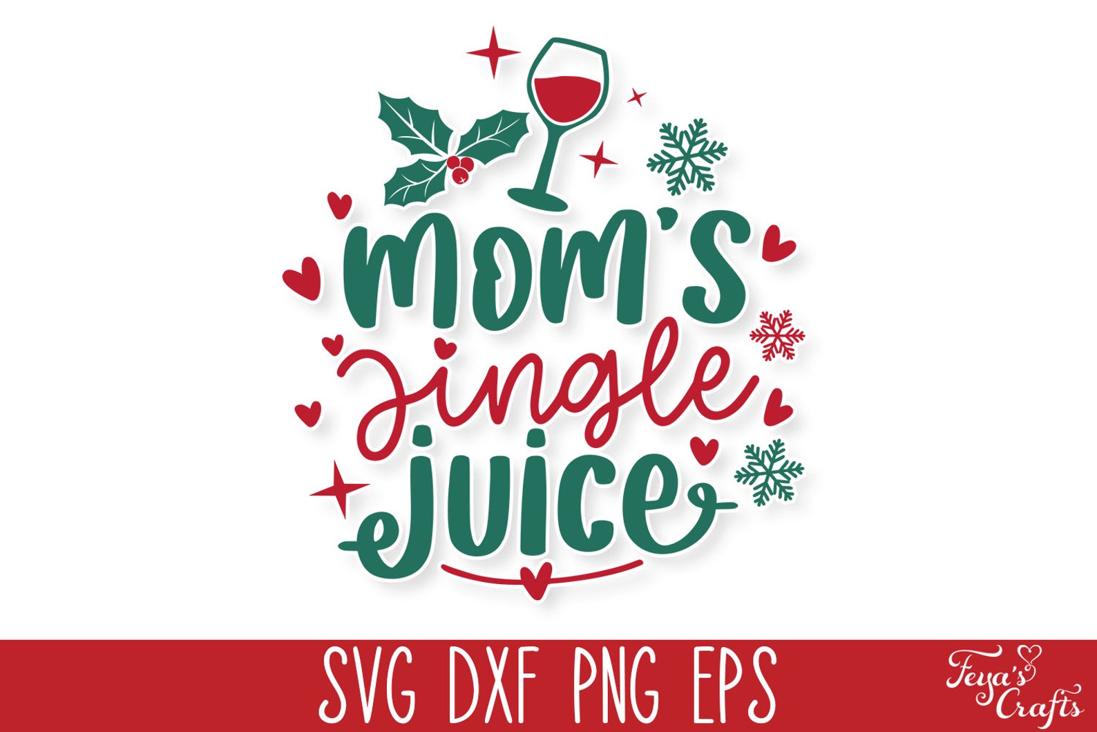 Mom's Jingle Juice Christmas SVG Funny Christmas Wine SVG - Etsy