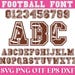 Football Alphabet • Letters Number & Symbols PNG, Sports Alphabet ...