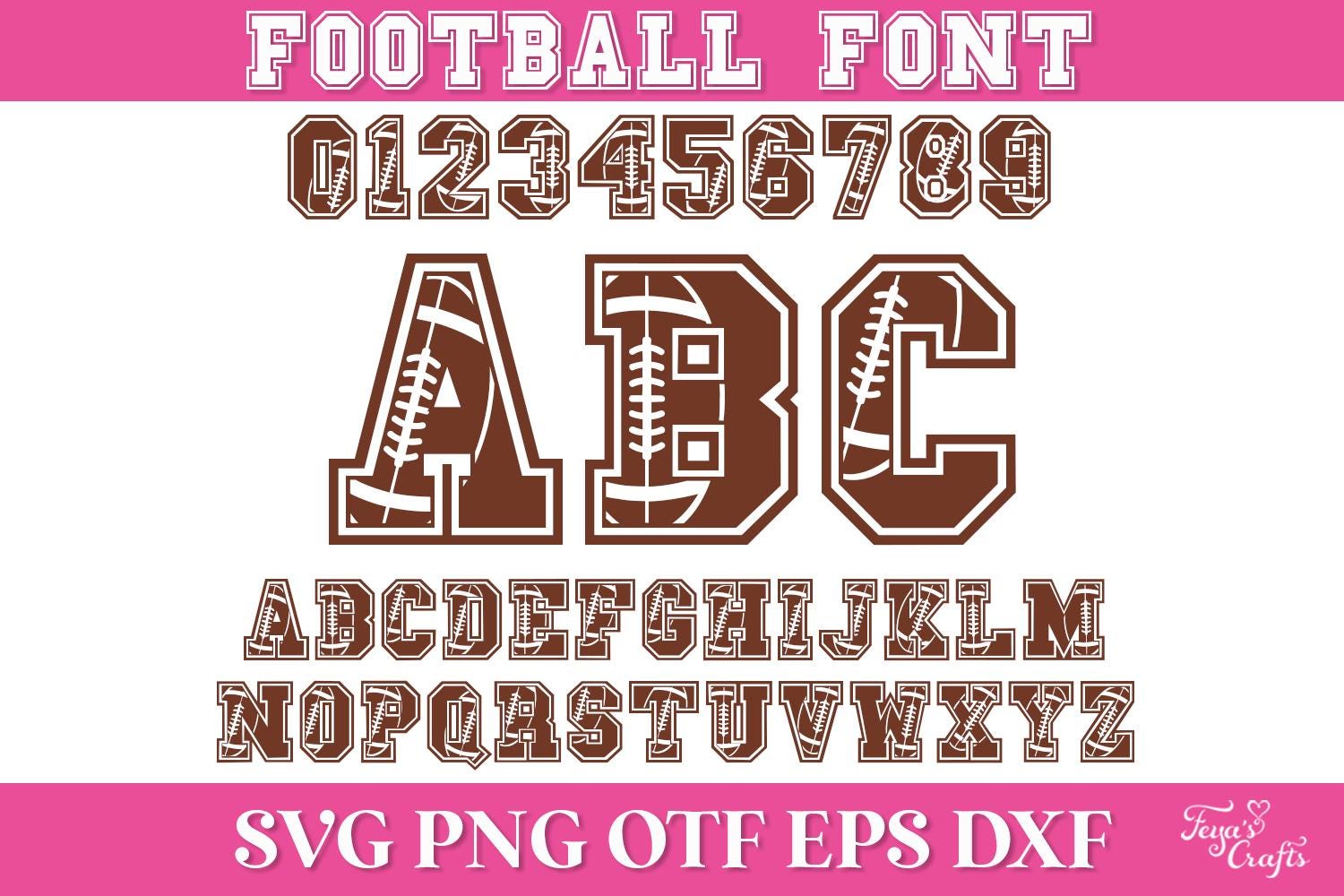 Alfabeto SVG de fútbol, números de fútbol SVG PNG, fuente universitaria ...