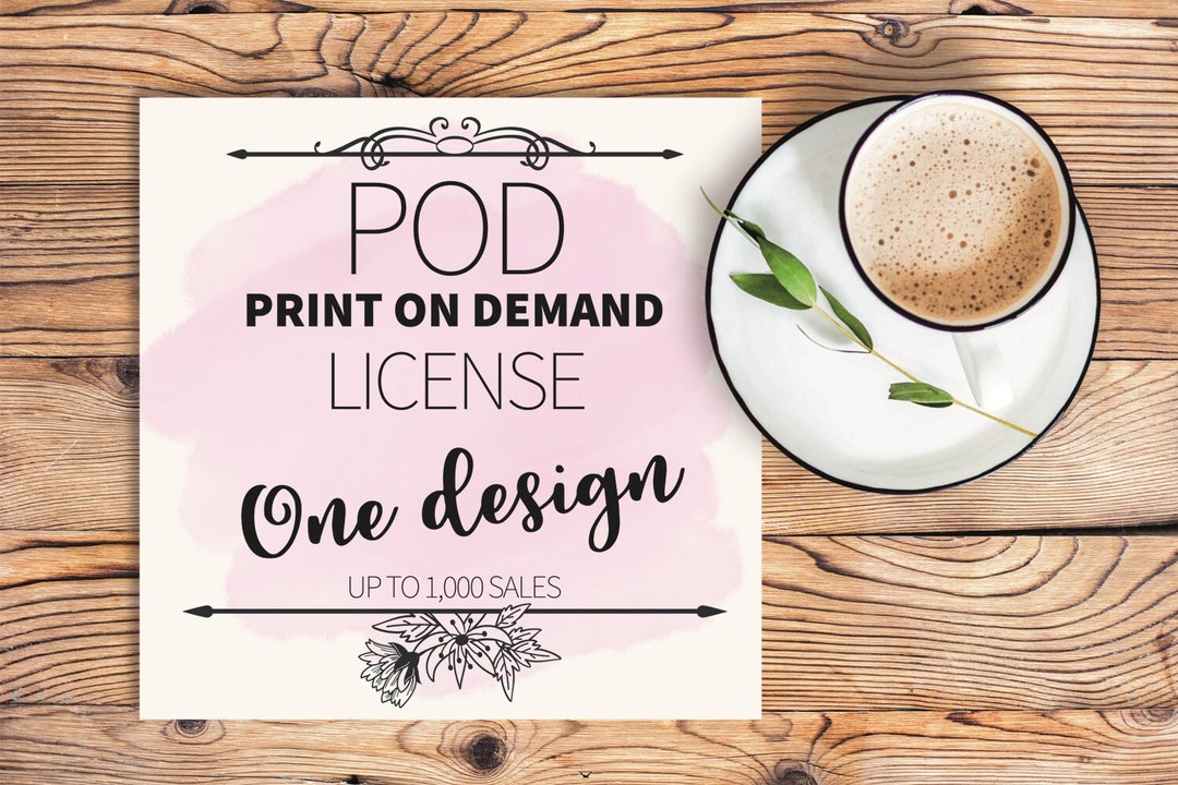 POD License One Design, Print on Demand License for Feya's Crafts ...