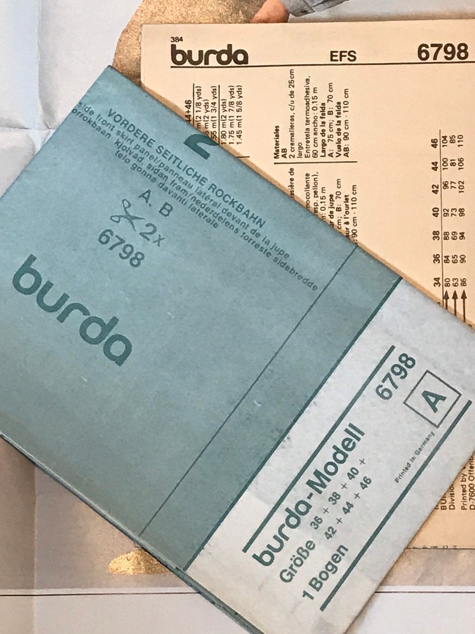 Vintage Sewing Pattern Burda 6798 High Waist Pencil Skirt - Etsy