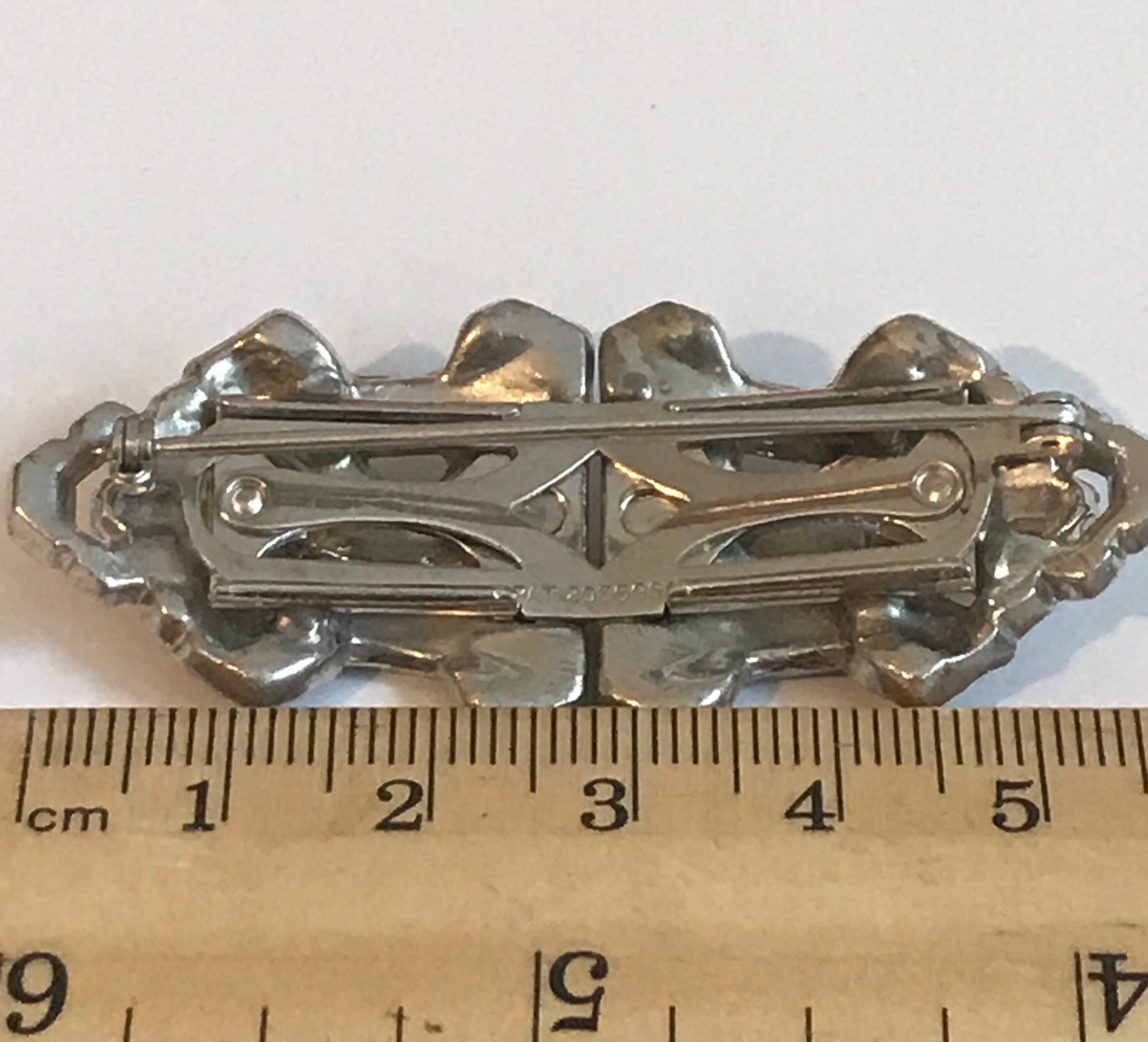 Antique Brooch Trifari Patent Number Duette Clipmates Art Deco - Etsy UK