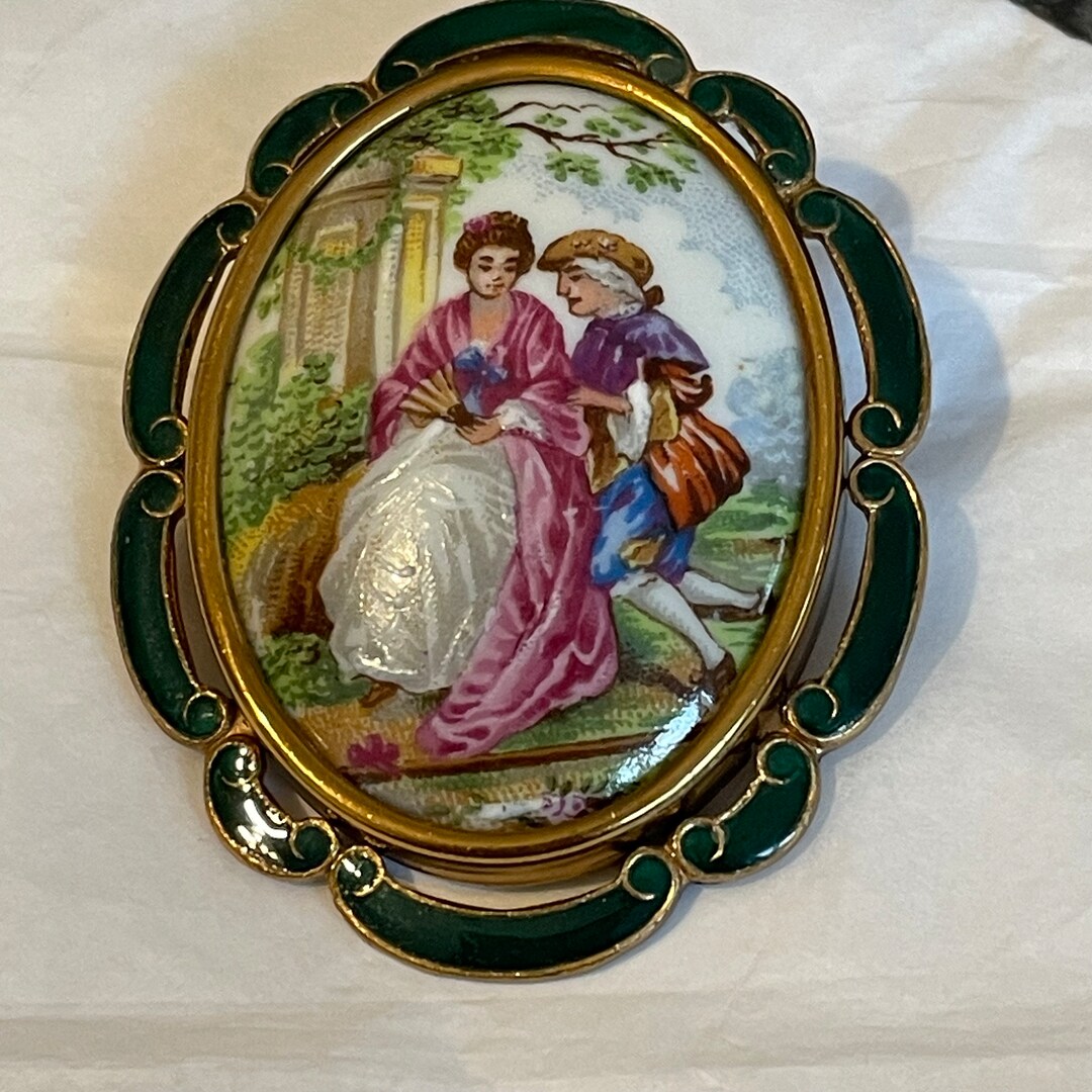 Vintage Fragronand Style Brooch Marked TLM - Thomas L Mott - Etsy