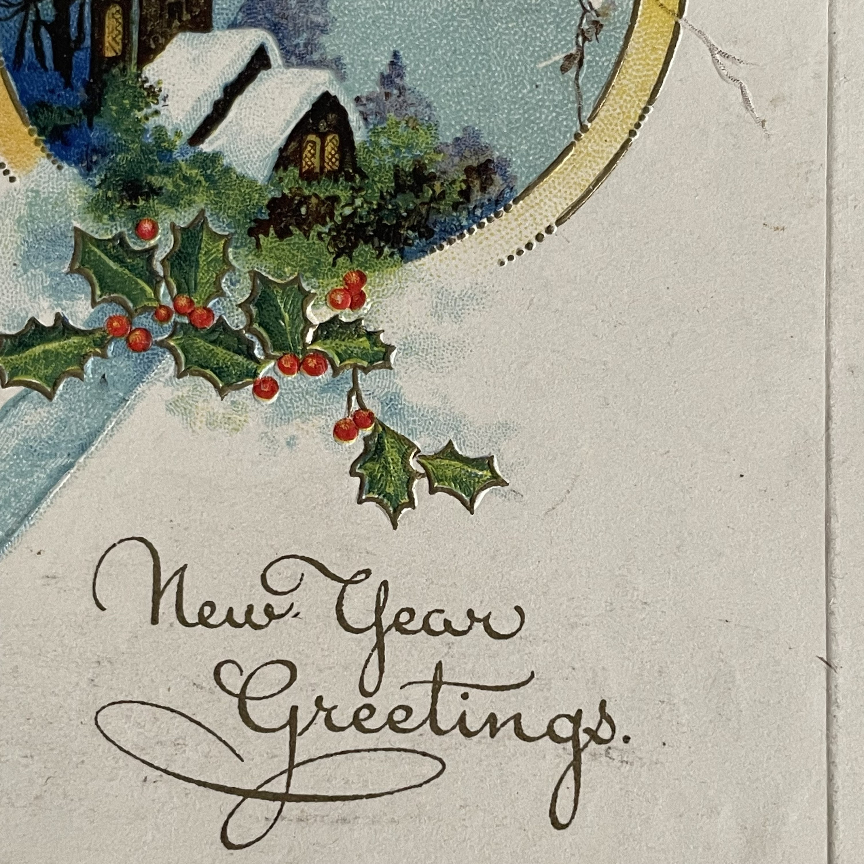 Raphael Tuck and Sons Antique Christmas Card Beautiful Floral - Etsy